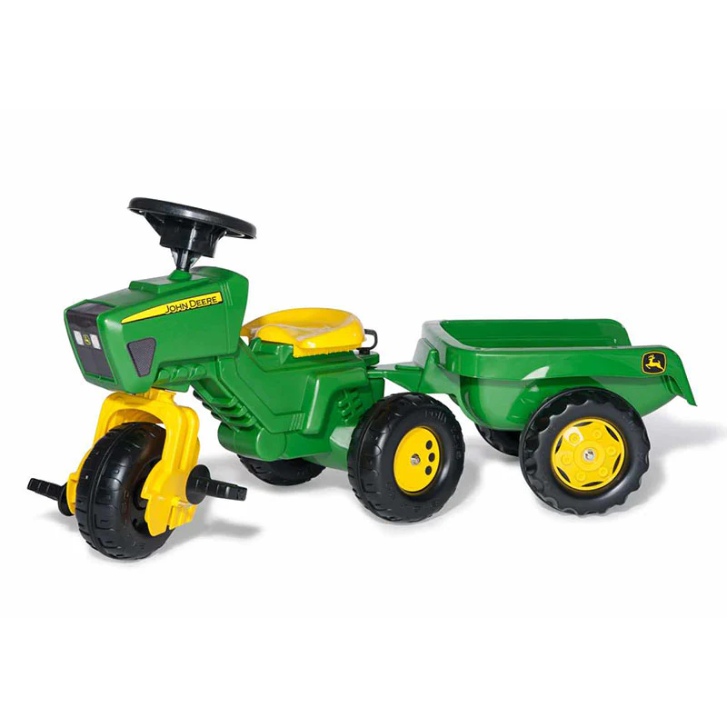 Traktor Na Pedale RollyTrac John Deere Sa Prikolicom