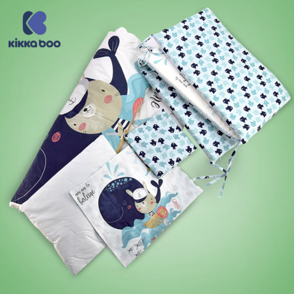 KikkaBoo Posteljina sa ogradicom 6 pcs 70/140 Happy Sailor (KKB60057)