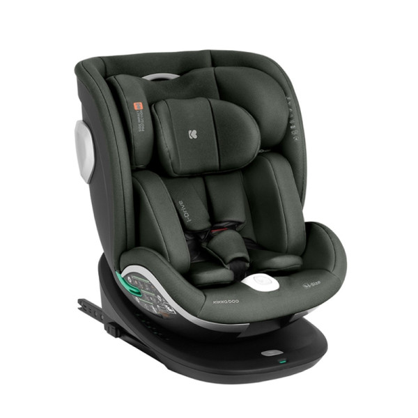 KikkaBoo Autosedište 40-150 cm I-Twist I-SIZE ISOFIX sa potpornom nogom Army Green (KKB51047)