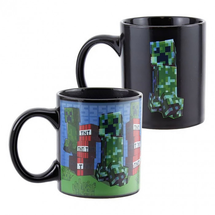 Creeper Minecraft Paladone Heat Change šolja