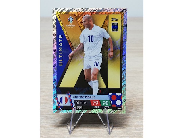 Match Attax Euro 2024 UXI8 Zidane