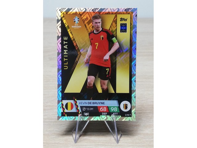 Match Attax Euro 2024 UXI7 de Bruyne