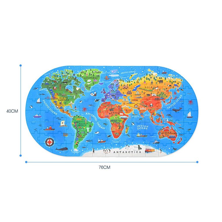 Mideer puzle Our World, 87x46cm
