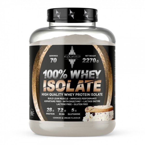 AZGARD 100% WHEY IZOLAT 2270g Keks Krem