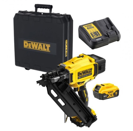 Dewalt akumulatorski pištolj za eksere, 18v, sa 2x5.0ah baterije I punjačem, u koferu ( dcn930p2 )