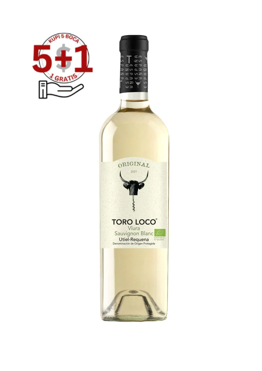 5+1 BELO ORGANSKO VINO ORIGINAL TORO LOCO 0,75 L