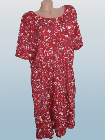 ❤️BEXLEYS❤️NOVO-CRVENA CVETNA HALJINA 2XL-3XL