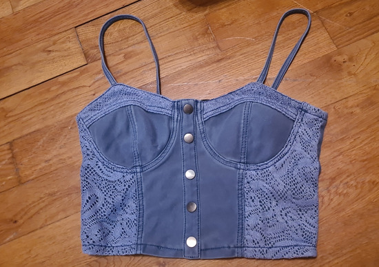 Plavi korset crop top Tally Weijl