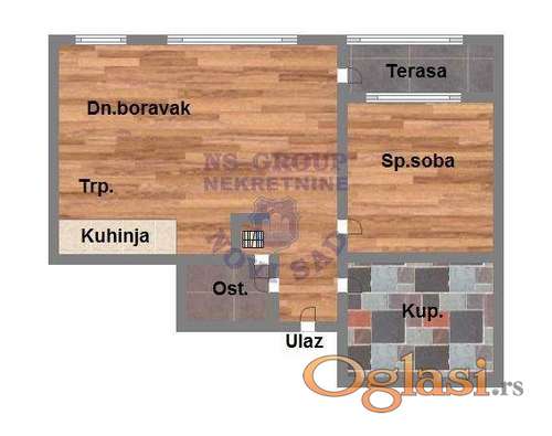 Dvosoban stan u izgradnji, 43m2