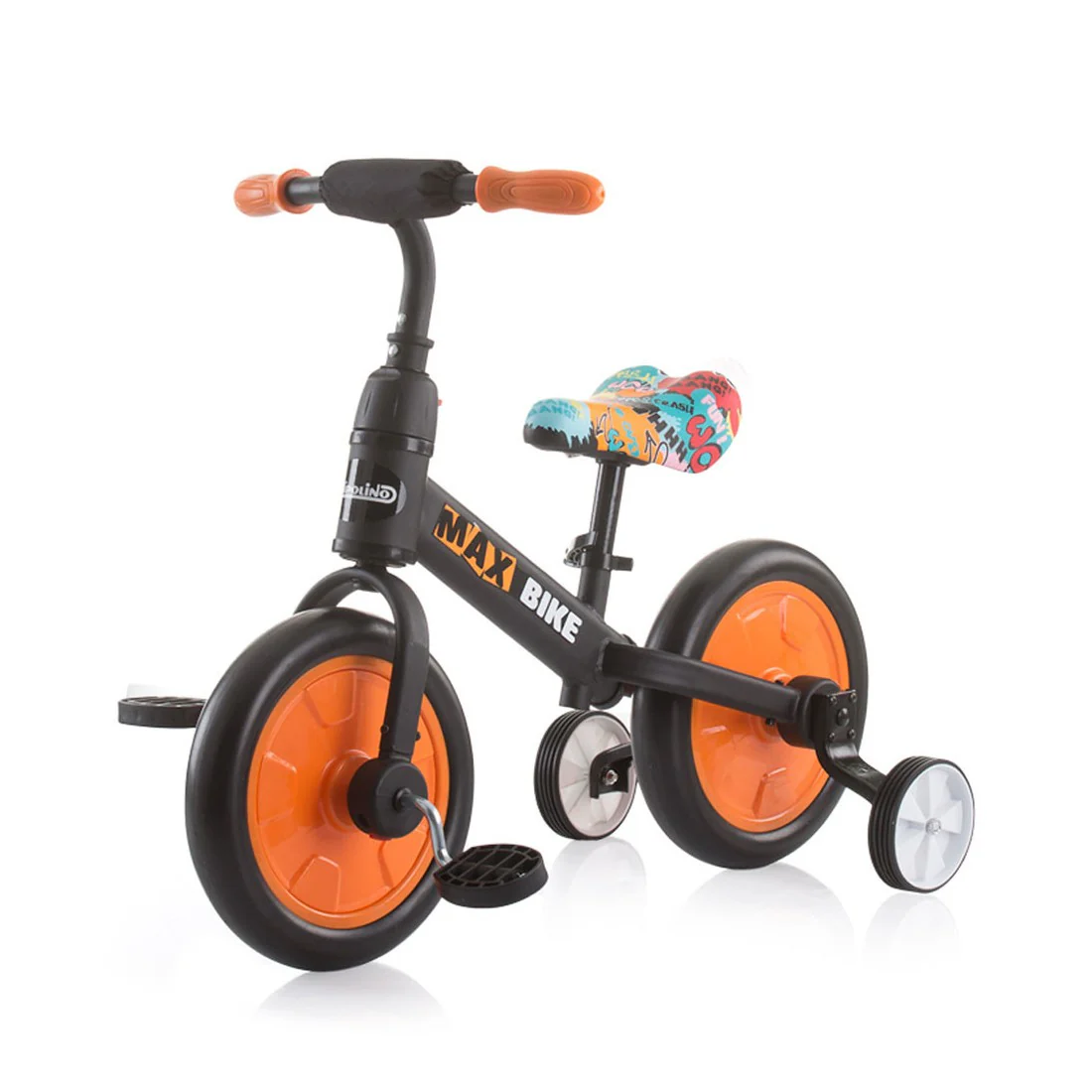 CHIPOLINO - Bicikl Max 2 u 1 | Narandžasti