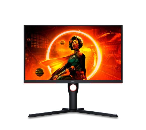 AOC - Monitor AOC 25G3ZM/BK 24.5"/VA/1920x1080/240Hz/1ms GtG/HDMIx2,DP/Freesync/Pivot,visina/crna