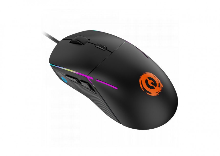 CANYON Shadder GM-321, Optical gaming mouse, Instant 725F, ABS material, huanuo 5 million cycle switch, 1.65M braided cable with magnet ring, weight: 100g, Size: 126*63.4*39.7mm, Black