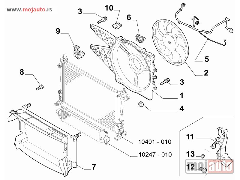 Fiat Bravo Reostat Ventilatora Hladnjaka 06-14,NOVO