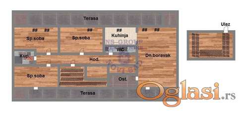 Odlican cetvorosoban stan koji se nalazi na Novom naselju
