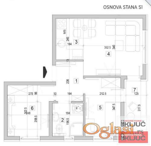 ADICE, 42m2, Dvoiposoban sa pdv, Izgradnja