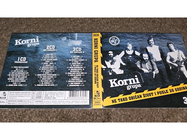 Korni Grupa - Ne tako običan život 3CDa , ORIGINAL