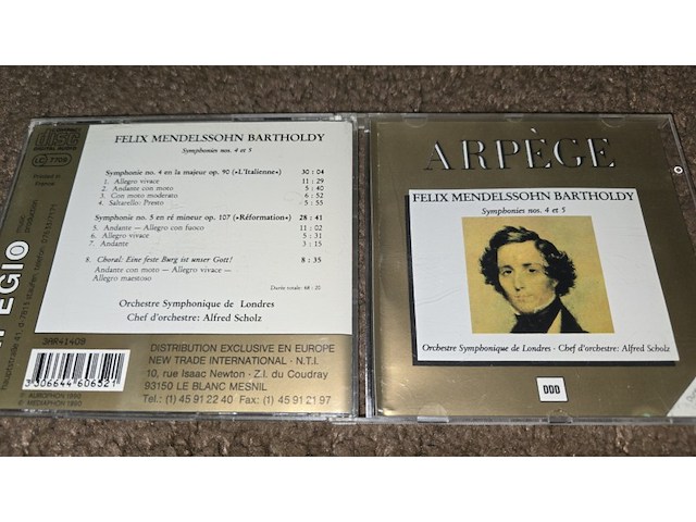 Felix Mendelssohn - Symphonies Nos. 4 &; 5 , ORIG.