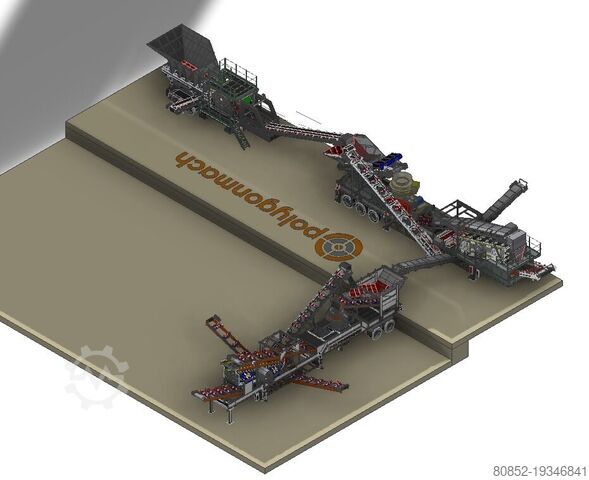 Razbijač krhotina
Polygonmach 1-PMCC1- mobile jaw and cone crusher