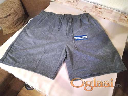 Nove muske pamucne bermude New Fashion u velikom broju 4XL Tamno-sive Novo