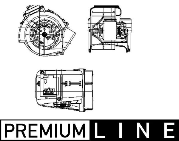 Ventilator kabine/unutrašnjeg prostora MAHLE AB 62 000P