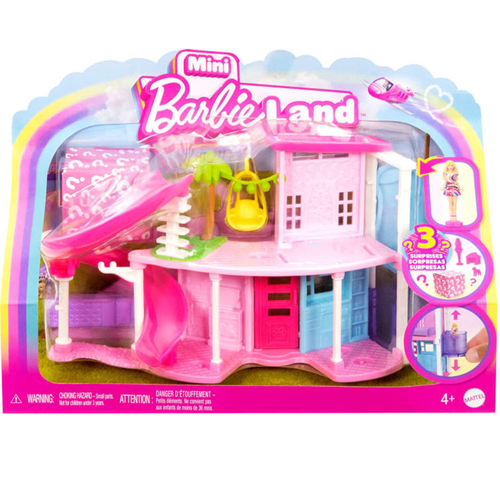 Barbieland mini kuća sa dugačkim toboganom
