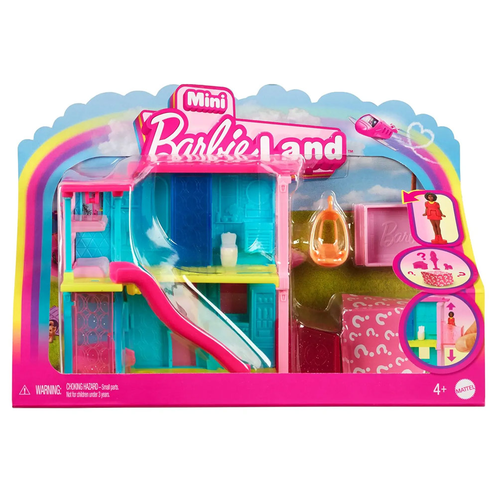 Barbieland mini kuća sa roze toboganom