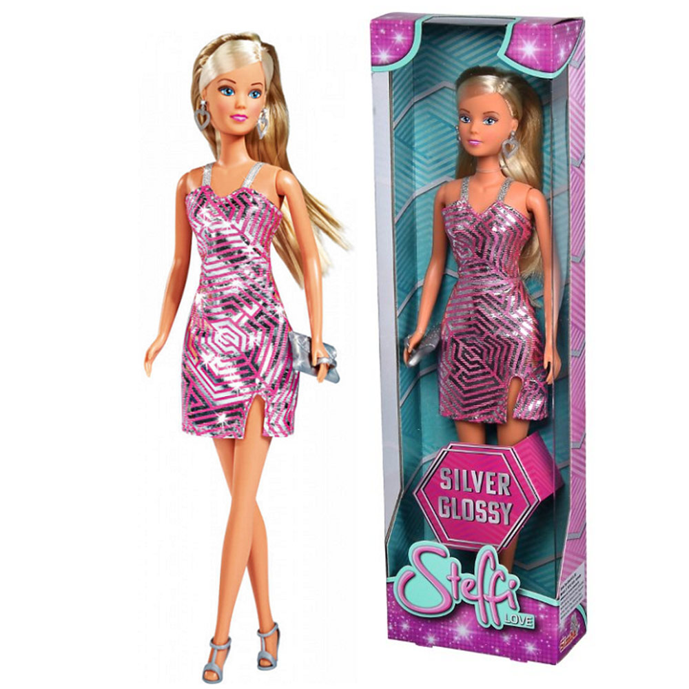 Steffi lutka silver glossy