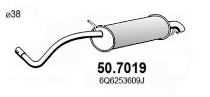 Zadnji izduvni lonac ASSO 50.7019