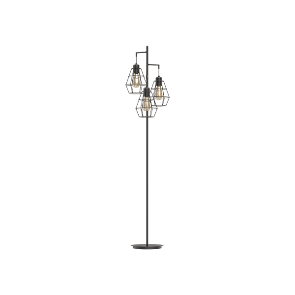 Podna lampa 3xE27 Nicol Elmark 955NICOL3/BL