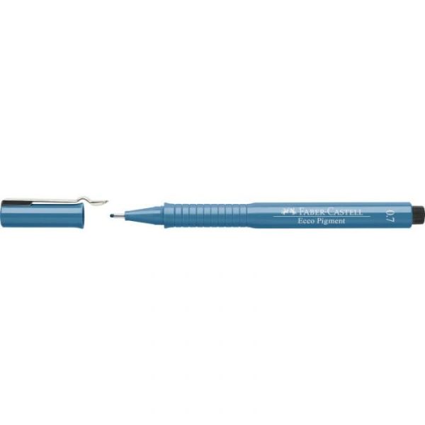 Flomaster ecco-pigment 0.7 Faber-Castell plava
