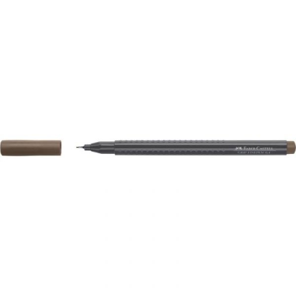 Flomaster lajner Grip Faber-Castell braon