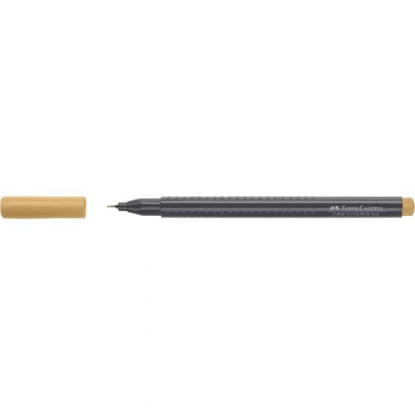 Flomaster lajner Grip Faber-Castell braon-oker