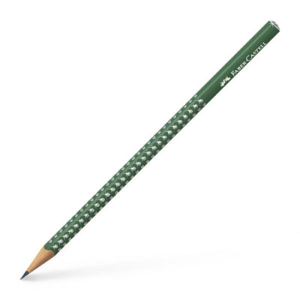 Grafitna olovka Grip Sparkle Faber-Castell Forest green HB