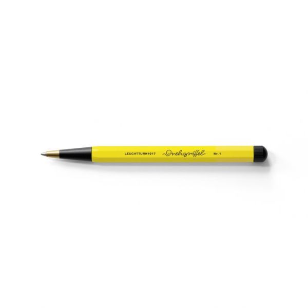 Hemijska olovka Drehgriffel Nr.1 Leuchtturm lemon/black sa plavim mastilom