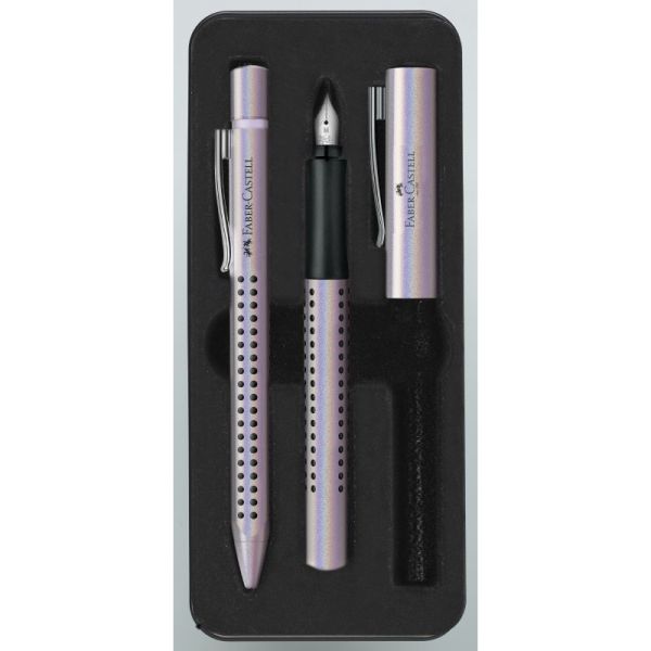 Hemijska olovka i naliv pero Faber-Castell Grip edition Pearl M