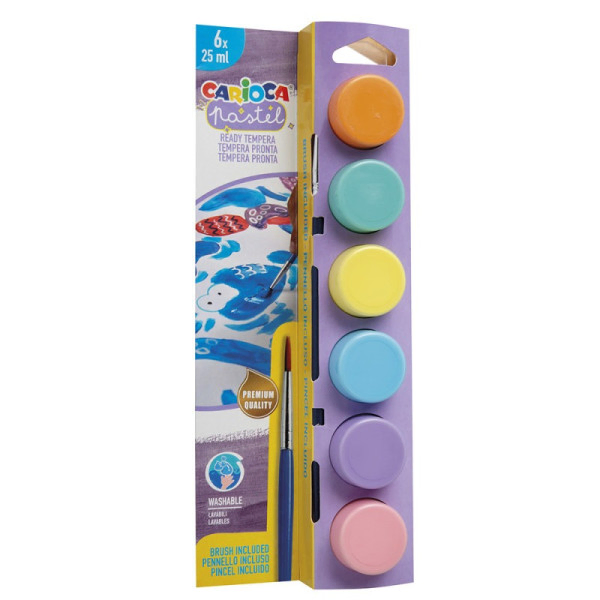 Tempere u čaši Carioca pastel 25 ml 1/6