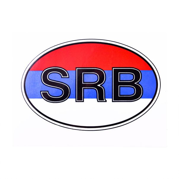888 CAR ACCESSORIES Nalepnica "srb" velika 15x9cm