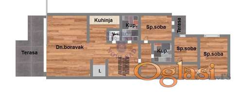 Cetvorosoban stan u izgradnj na Telepu,109m2