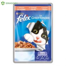 HRANA ZA MACKE SA UKUSOM LOSOSA 100gr