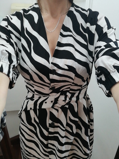 Zara zebra haljina