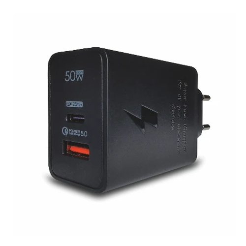Bavitel punjač 50W Usb A+ Type C crna KeKe-PD002