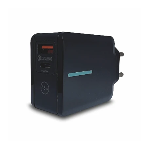 Bavitel punjač 66W Usb A+ Type C crna KeKe F012 / WUW-T66