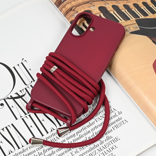 Torbica Crossbody za iPhone 16 6.1 bordo