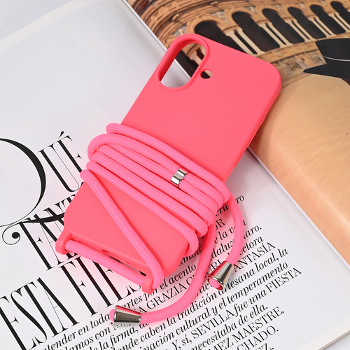 Torbica Crossbody za iPhone 16 6.1 pink