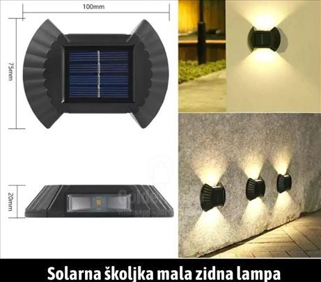 LED solarna zidna lampa - senzor- vodootporna