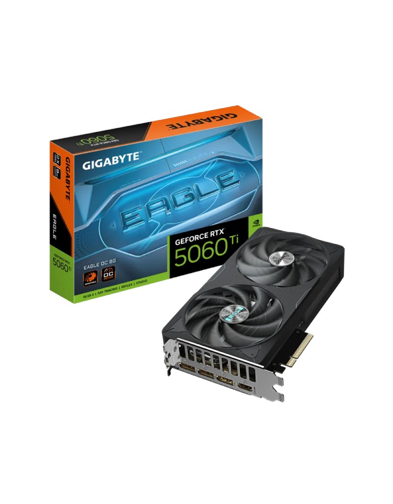 GIGABYTE nVidia GeForce RTX 5060 Ti EAGLE 8GB 128bit GV-N506TEAGLE OC-8GD rev. 1.0