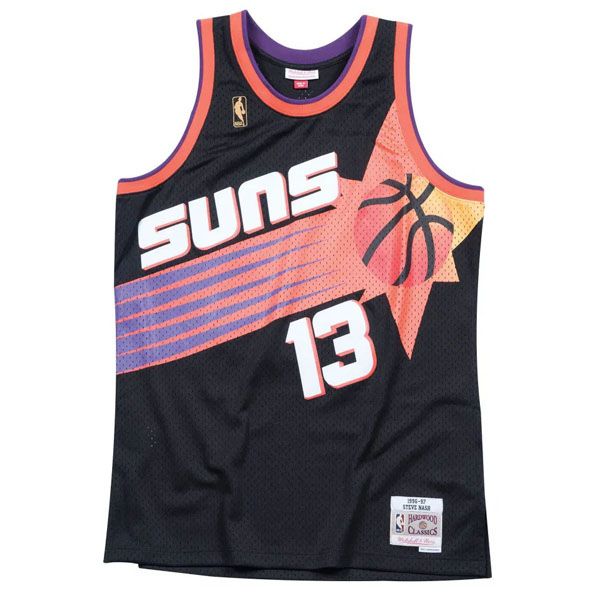 NBA PHOENIX SUNS 1996-97 STEVE NASH SWINGMAN JERSEY 'BLACK'