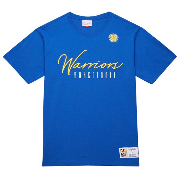 NBA TRAINING DAY PREMIUM TEE VINTAGE LOGO GOLDEN STATE WARRIORS 'ROYAL'