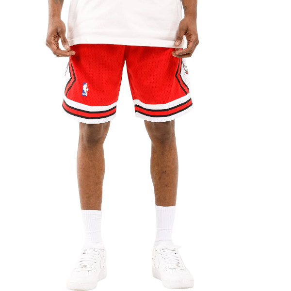 NBA SWINGMAN SHORTS CHICAGO BULLS ROAD 1997-98 'RED'