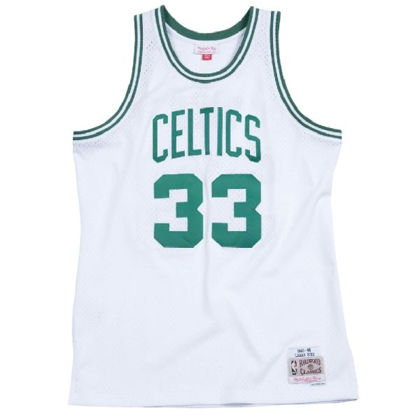 NBA BOSTON CELTICS LARRY BIRD 1985-86 SWINGMAN JERSEY 'WHITE'